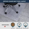 Chair Mat for Carpet, 36" x 48" Office Chair Mat for Carpeted Floors ...