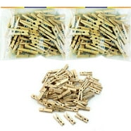 120 Pc Mini Craft Clothespins Wood 1" Small Arts Multi Color Clothes ...