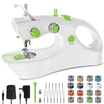 BCOOSS Portable Sewing Machine, 16 Stitches, Dual Needle Design, Foot ...
