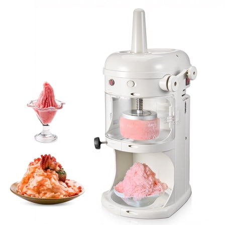 VNN Commercial Ice Crusher, 500LB/H Electric Ice Shaver, 48L Snow Cone ...
