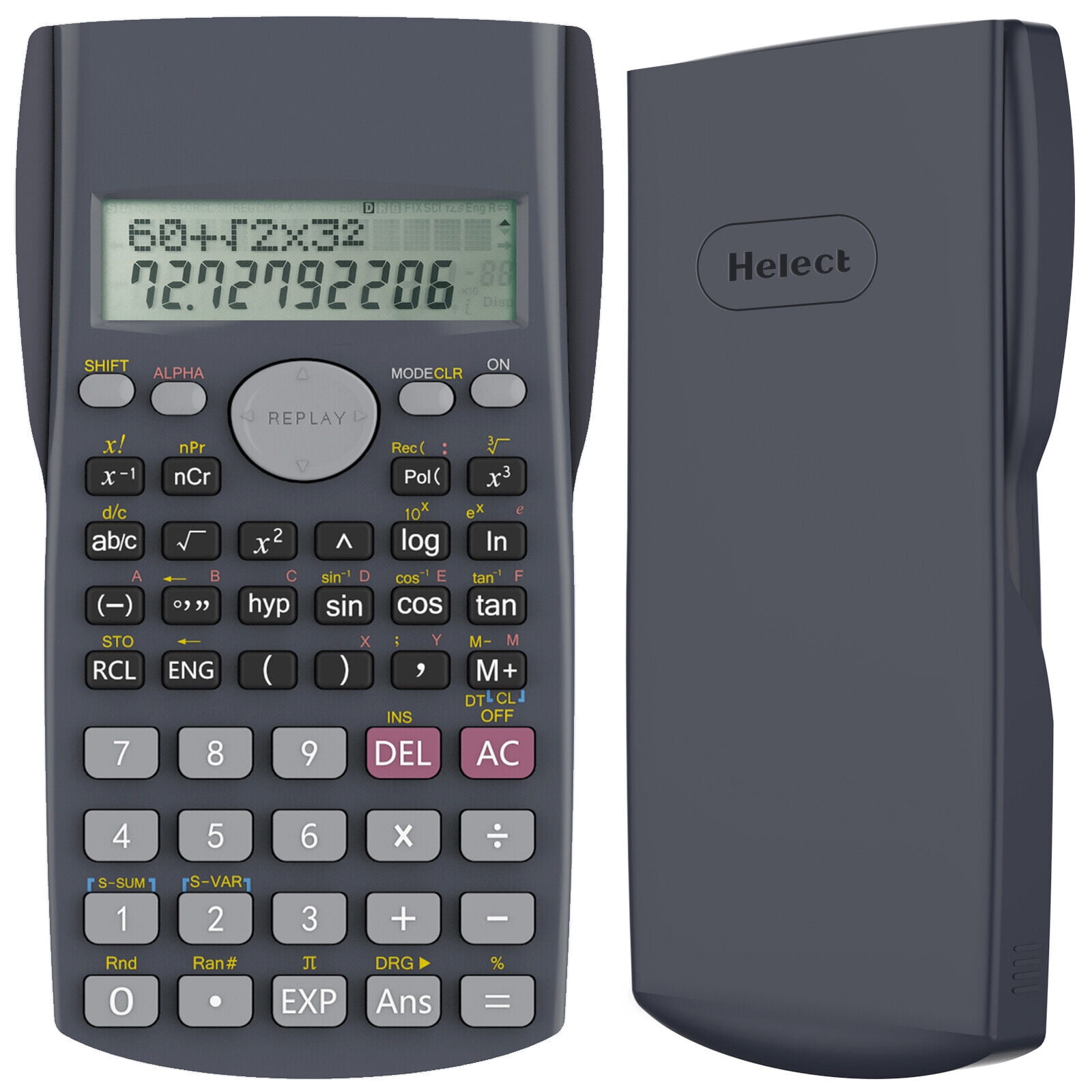 Helect H1002 2-Line Engineering Scientific Calculator - Walmart.com