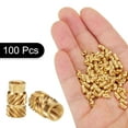 100 Packs M2 Threaded Inserts Brass Heat Set Insert M2x6mm, OD 3.5mm ...