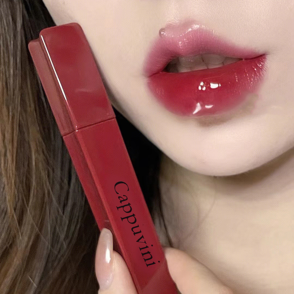 Square Tube Juice Mirror Water Lip Glaze Lip bo li chun Water Parity ...