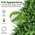 7ft Pre-Lit Christmas Tree: Realistic 1692 PE+PVC Tips, 450 Warm White ...