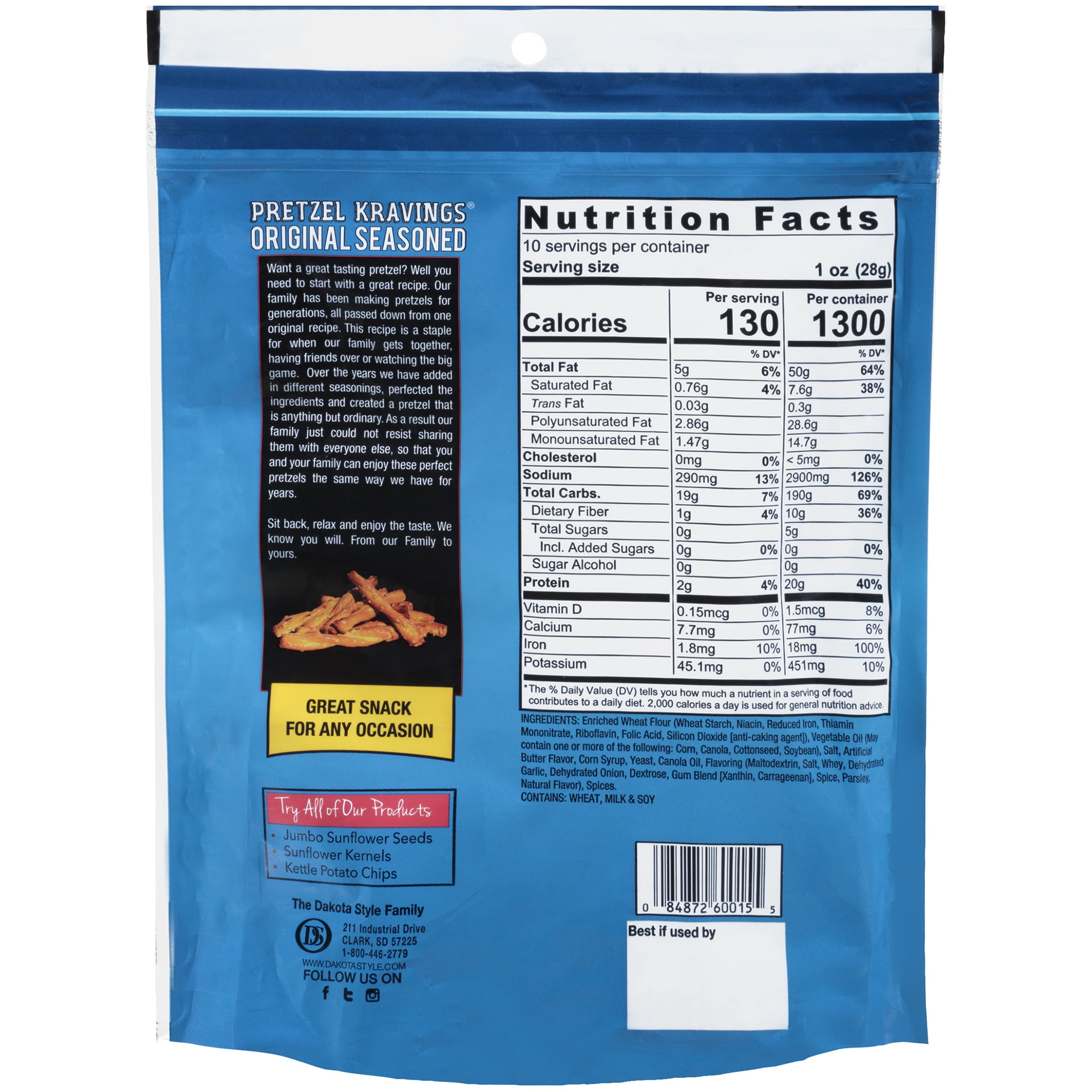 Pretzel Kravings Original Seasoned Homestyle Gourmet Pretzels, 10 Oz