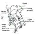 Summer Infant 3Dlite Lightweight Compact Double Stroller for Babies ...