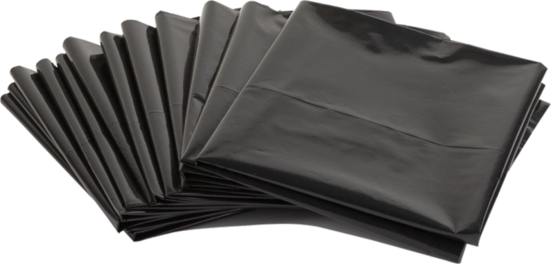 Commander 42 Gallon 3 MIL (eq) Black Contractor Bags With Hand Tie - 32 ...