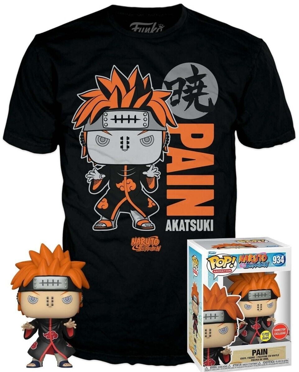 Funko POP! and Tee Animation Naruto Shippuden Pain [Glows in the Dark ...