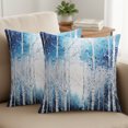 Blue Forest Throw Pillow Covers 20 x 20 Inch Pillow Covers Set of 2 ...