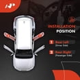 A-Premium Rear Left or Right Door Check Strap Stopper Compatible with ...