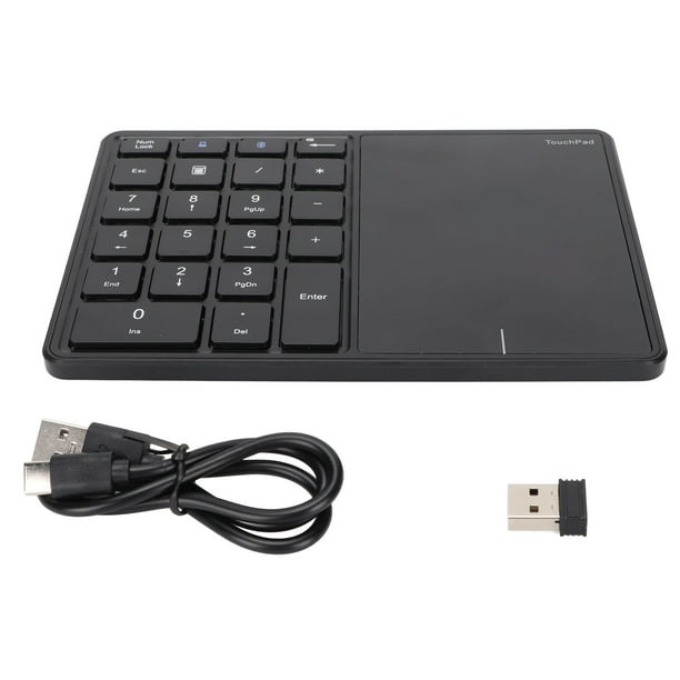 Wireless Number Pad,Wireless Numeric Keypad 2.4G Laptop Keypad Wireless ...