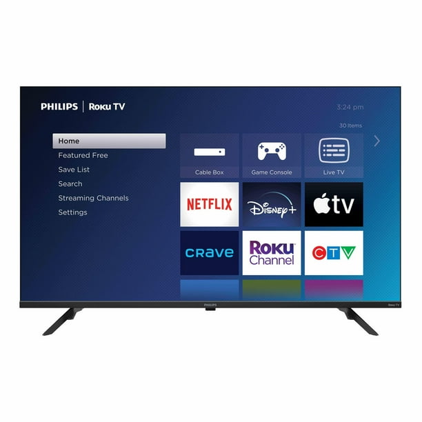 Philips 43" FHD (1080p) Roku Smart LED TV, 3 HDMI, 1 USB (43PFL6643/F6 ...