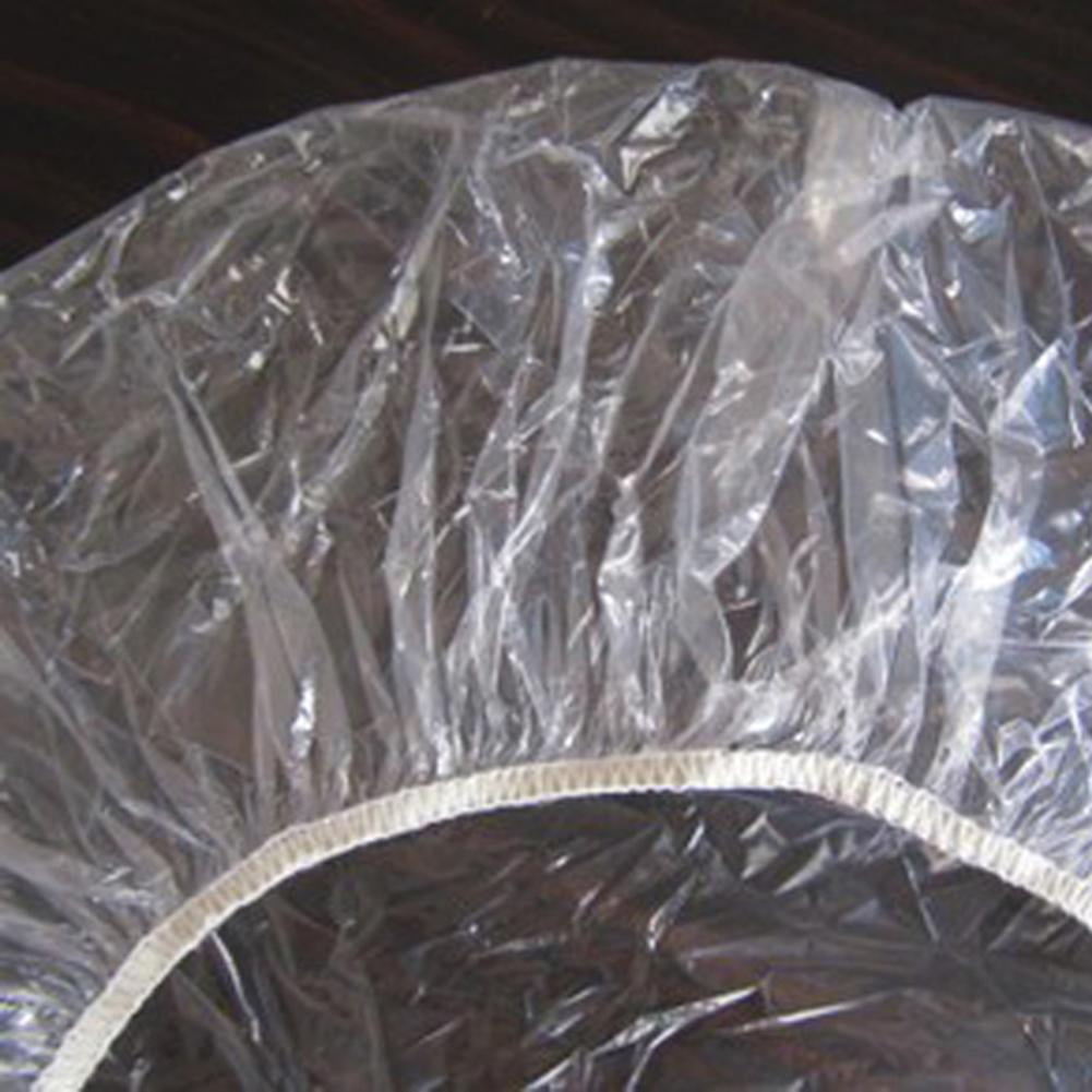 Gorro desechable de 100 Uds. Gorro de baño de ducha elástico único para Hotel, salón ...