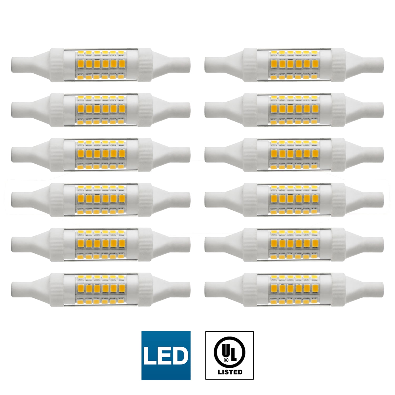 12 Pack Sunlite LED T5 Double Ended Bulb (R7s), 4.5 Watts (30 Watt ...