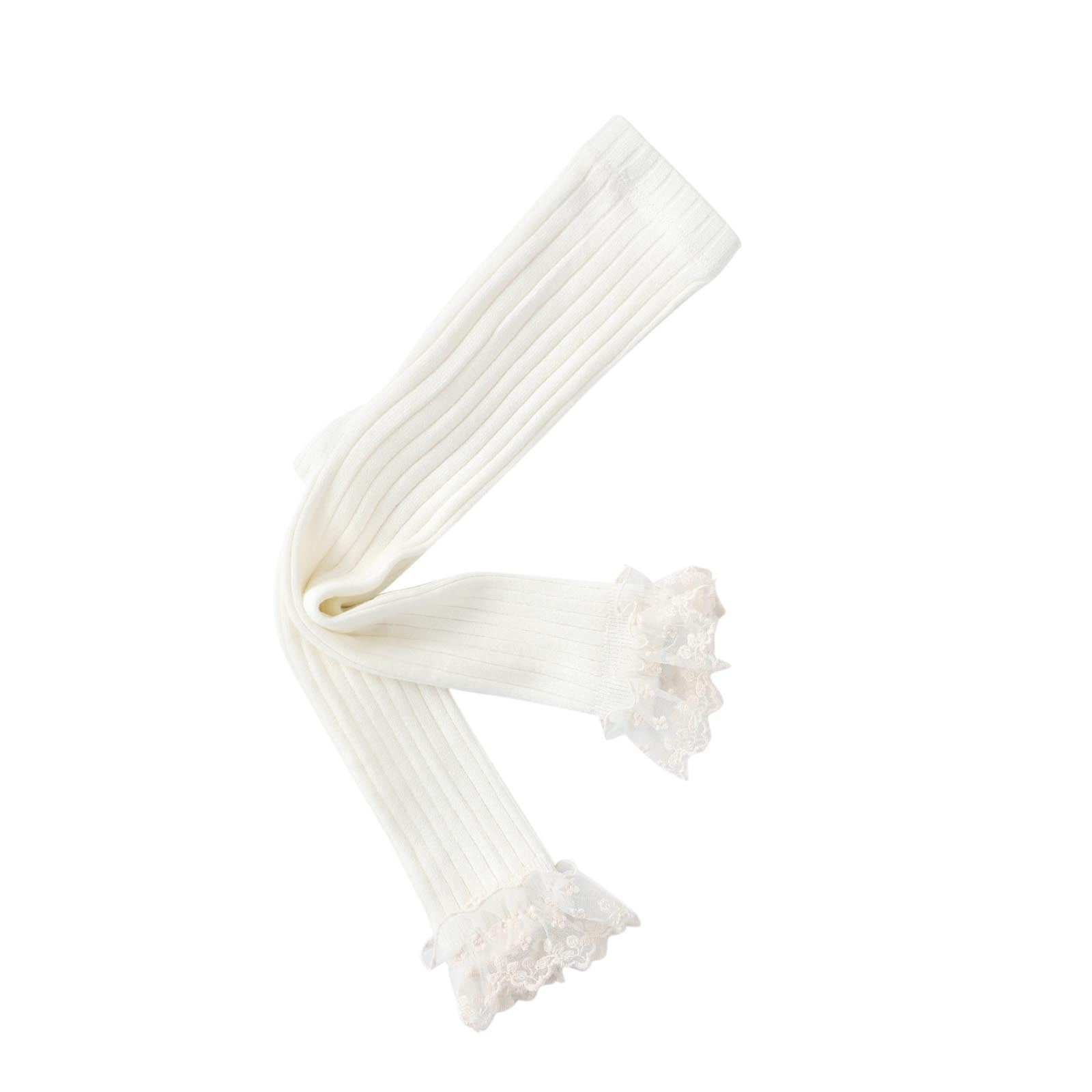 Click here for Besolor Toddler Girls Footless Tights Lace Trim Kn... prices