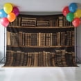 Vintage Bookshelf Photography Backdrop 12x8FT, Library Book Retro Photo ...
