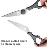 Linoroso Kitchen Scissors - Kitchen Shears with Magnetic Holder Made ...