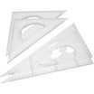 Mr. Pen- Drafting 3 Pc Large Transparent Triangular Ruler Set, Easy ...
