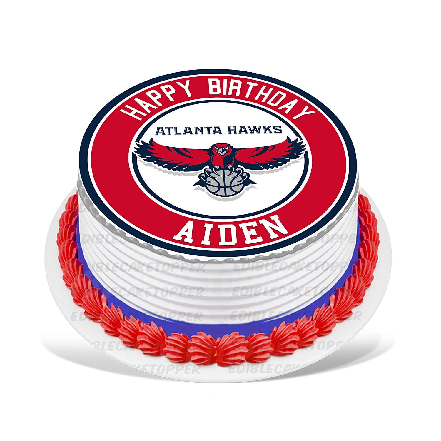 Atlanta Hawks Edible Cake Image Topper Personalized Picture 8 Inches ...