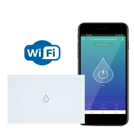 Amdohai WIFI Smart Boiler Switch Panel Wi-Fi Boiler Water Heater Touch ...