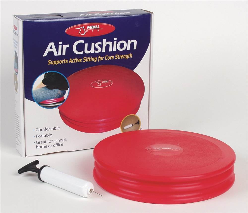 FitBALL Air Cushion w Needle Pump - Core Strength Exercises - Walmart.com