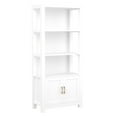 Martha Stewart Hutton Four Tier Shaker Style Bookcase with Storage ...
