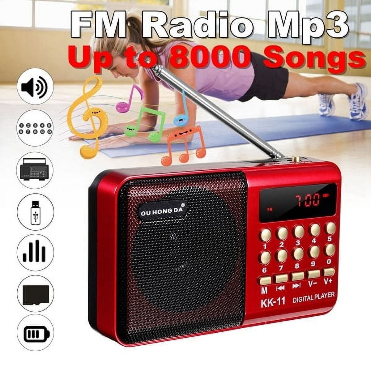 Click here for Ranilety K11 Fm Rechargeable Mini Portable Radio H... prices