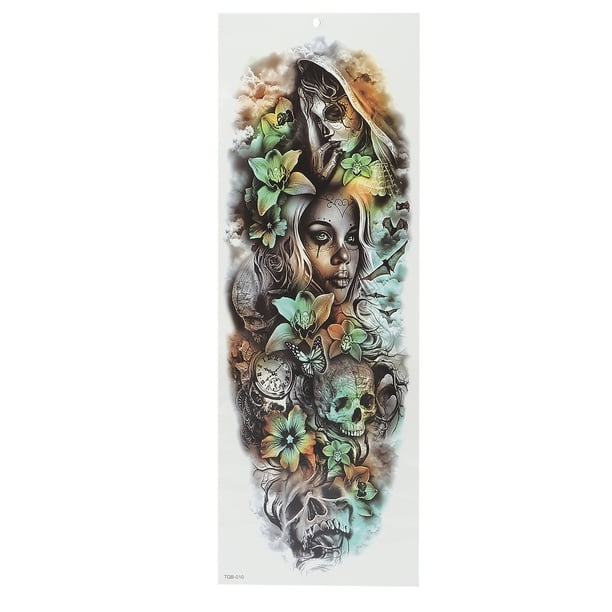 Arm Tattoo Stickers,Full Arm Temporary Tattoo Natural Tattoo Sticker ...