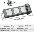 Fytoo 2PCS 7.4V 2800mAh Lithium Battery With 2-in-1 Charger For HS720 ...