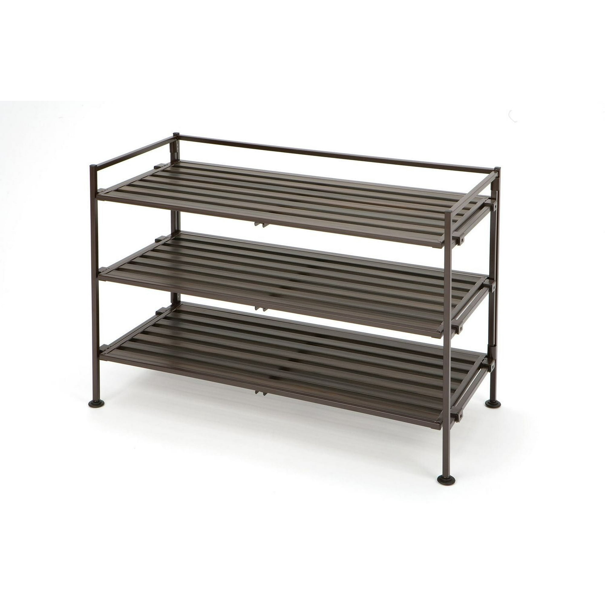 Click here for Seville Classics 3 Tier Resin-Wood Shoe Rack 27 X... prices