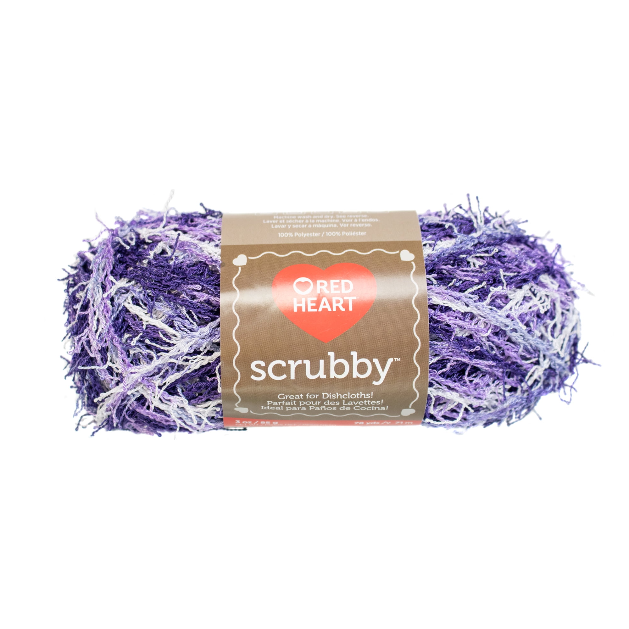 Red Heart Scrubby Yarn – Multiple Colors – 100% Polyester – Knit and ...