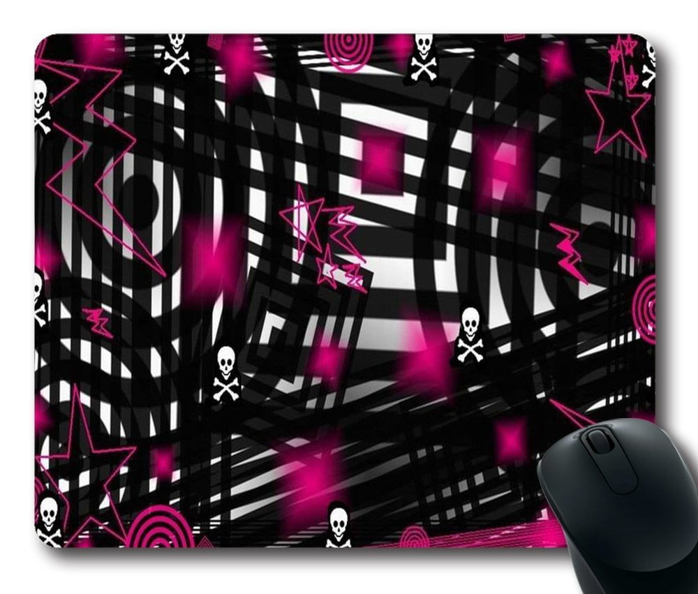 POPCreation Skulls Purple Black Abstract Mouse pads Gaming Mouse Pad 9 ...
