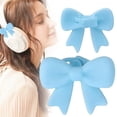 2 Pcs Silicone Bow Headphone Accessory - 2.36*3.14 Inch Cute 3D Printed ...