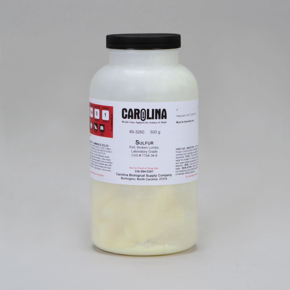 Sulfur, Broken Lumps, Laboratory Grade, 500 G - Walmart.com