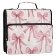 ALAZA Zipper Binder Watercolor Bow 1.5 inch 3 Ring 500 Sheet Capacity ...