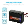 Tenergy NiMH 12V 2000mAh Battery Pack w/ Bare Leads - Walmart.com