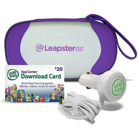 LeapFrog LeapsterGS Explorer Travel & Play Accessories Bundle, Purple ...