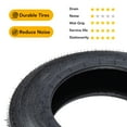 All-Weather Trailer Tires Set, 5.30-12 Size, 12-Inch Radial, 6PR Load ...