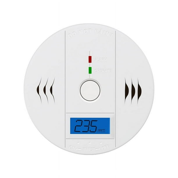 Wireless CO Gas Alarm LED Digital Display High Sensitivity CO ...