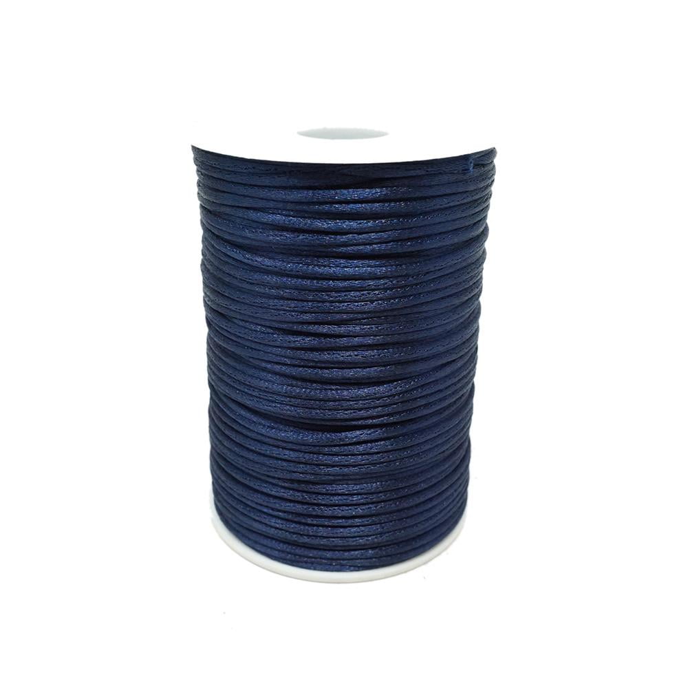 Satin Rat Tail Cord Ribbon Chinese Knot, 1/16-Inch, 100-Yard, Navy Blue ...