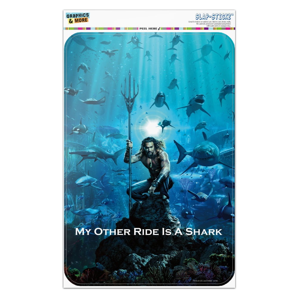 Aquaman Movie My Other Ride is a Shark Home Business Office Sign ...