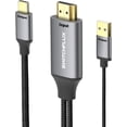 TRAHOO-HDMI to USB C Cable 4K@60Hz, 6FT HDMI Source Input to USB Type C ...