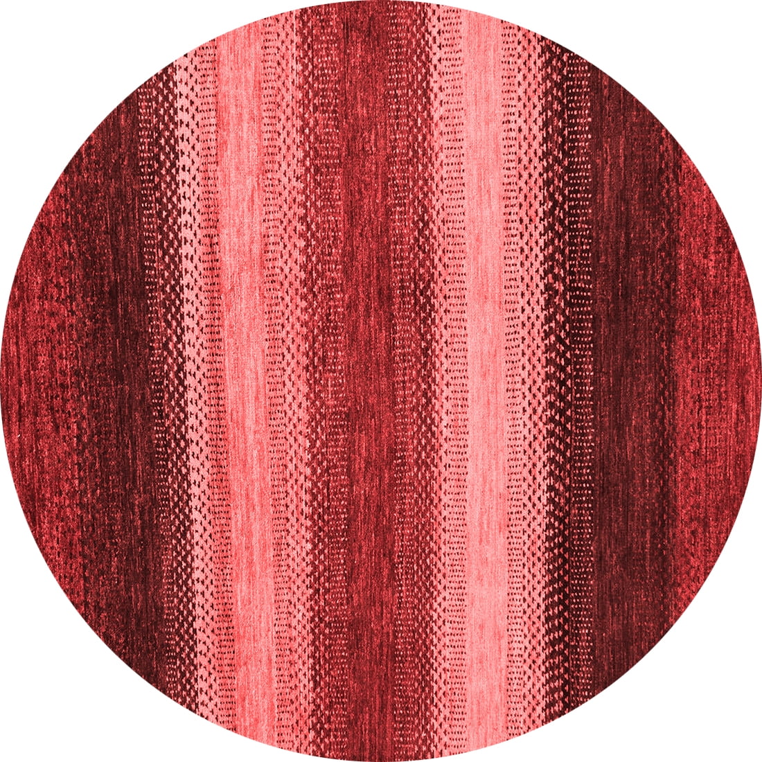 Ahgly Company Indoor Round Abstract Red Modern Area Rugs, 8' Round ...