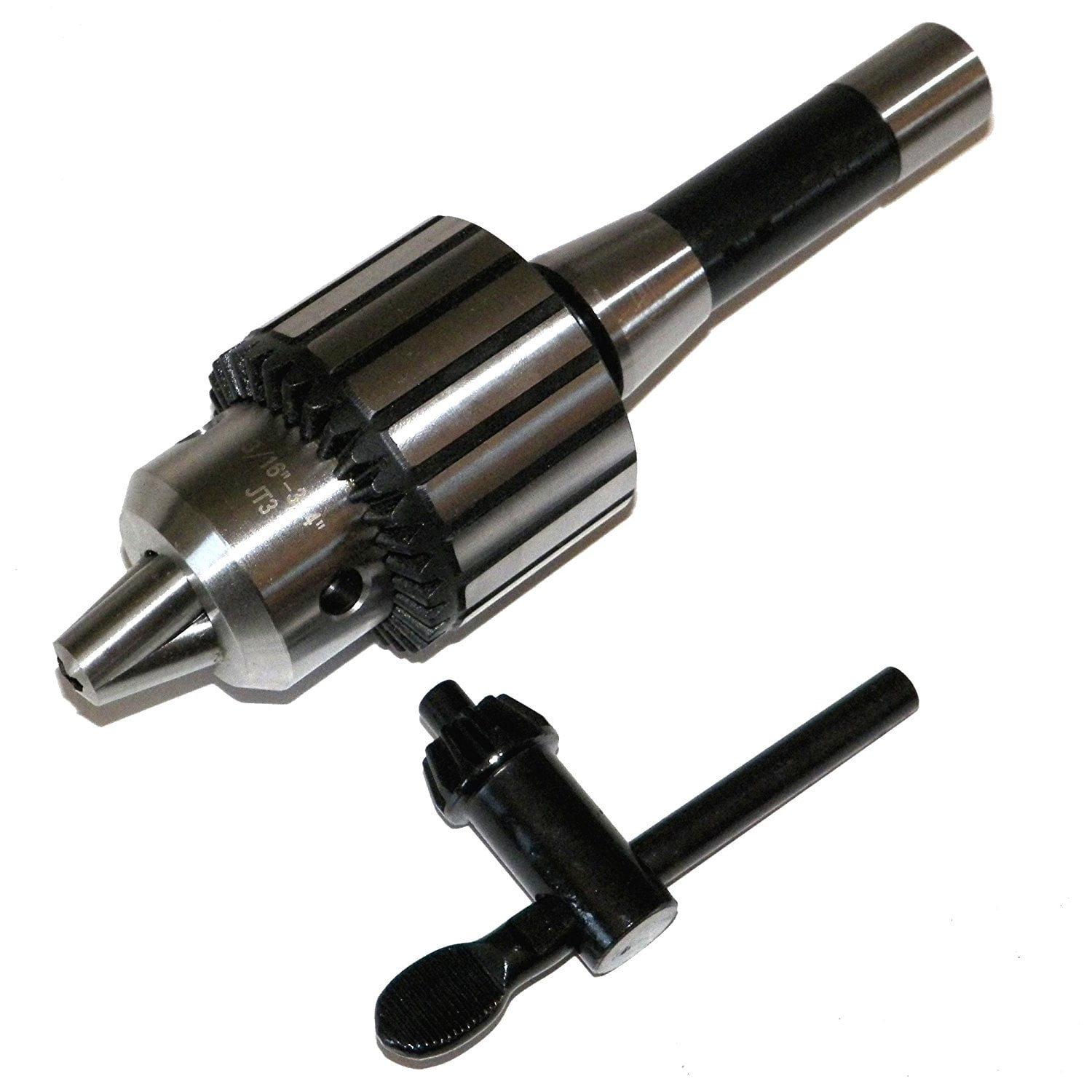 3/16"- 3/4" Heavy Duty Drill Chuck with Chuck Key and R8 Arbor ...