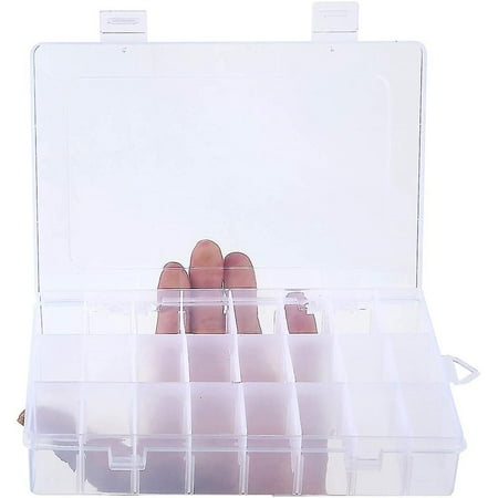 Organizer Box With Adjustable Dividers, 15/24/36 Compartment Organizer ...