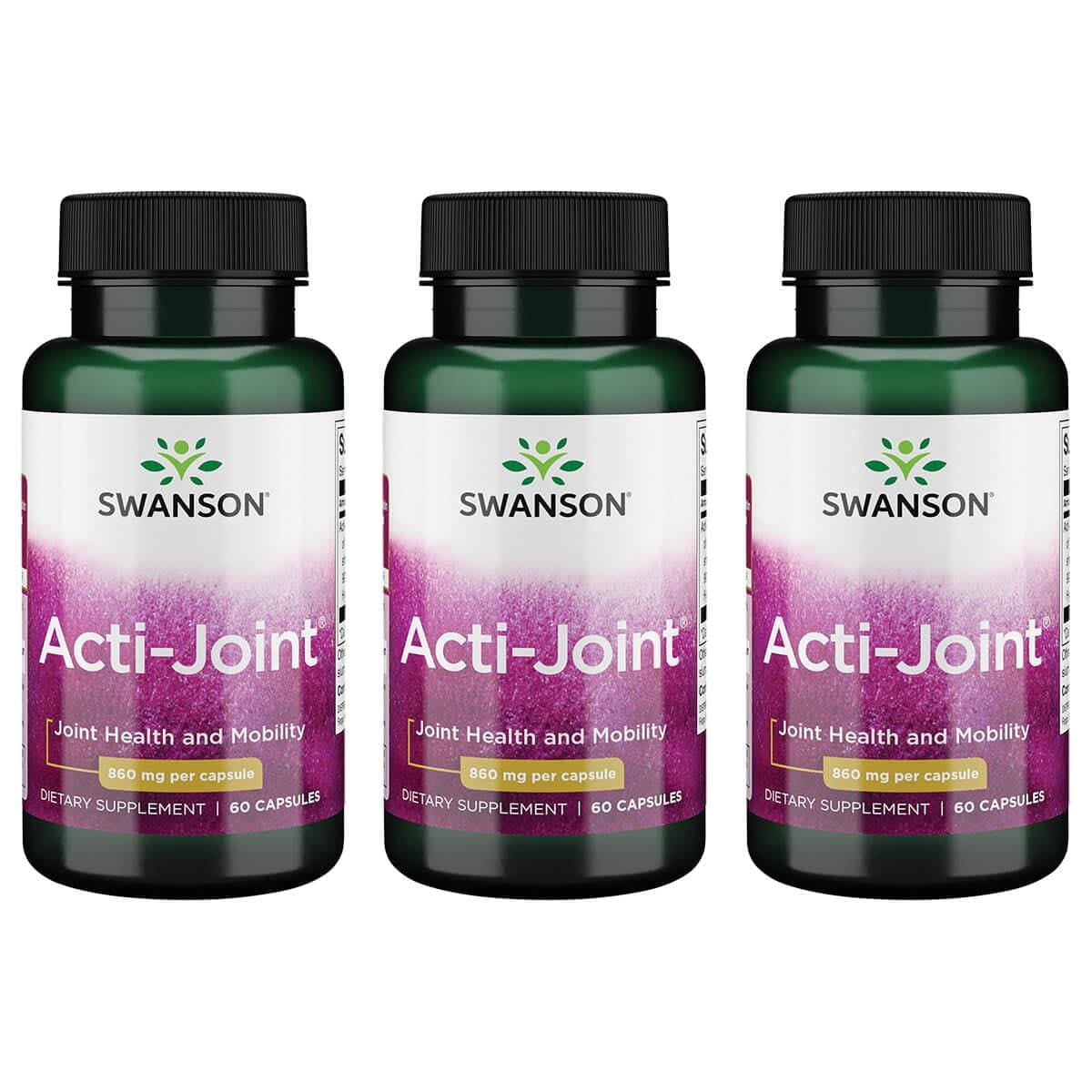 Swanson Acti-Joint 860 mg 60 Caps 3 Pack - Walmart.com