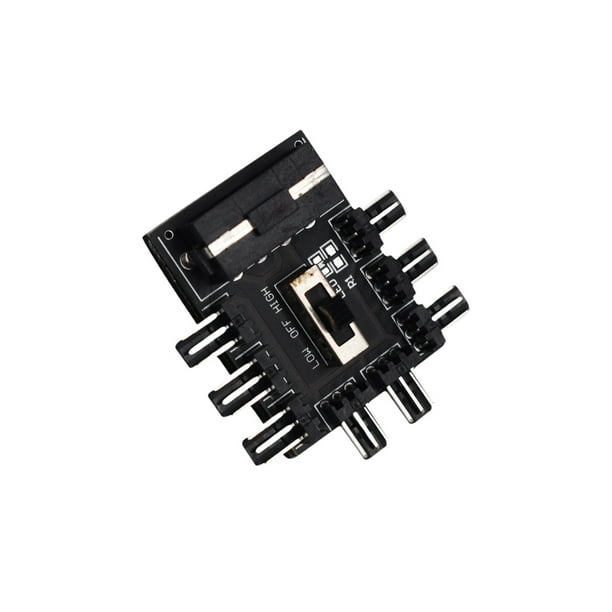 Computer Motherboard Fan Hub Cooler Splitter Connector Extension PC 12V ...
