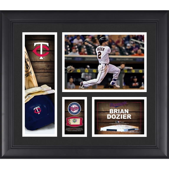 Brian Dozier Minnesota Twins Framed 15" x 17" Player Collage with a ...