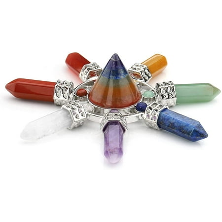 7 Chakra Healing Crystal Energy Generator, 7 Hexagon Prism | Walmart Canada