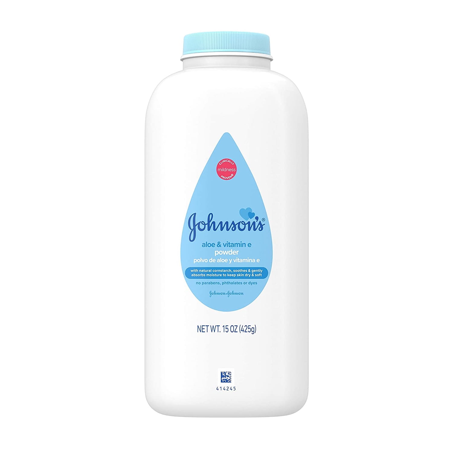 Johnson's Aloe & Vitamin E Baby Powder 15 oz - Walmart.com